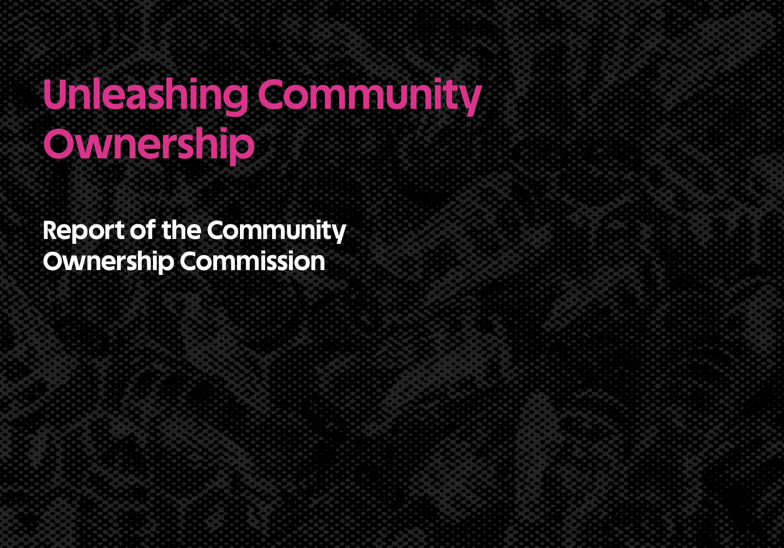 Community Asset Transfer - Development Trusts NI